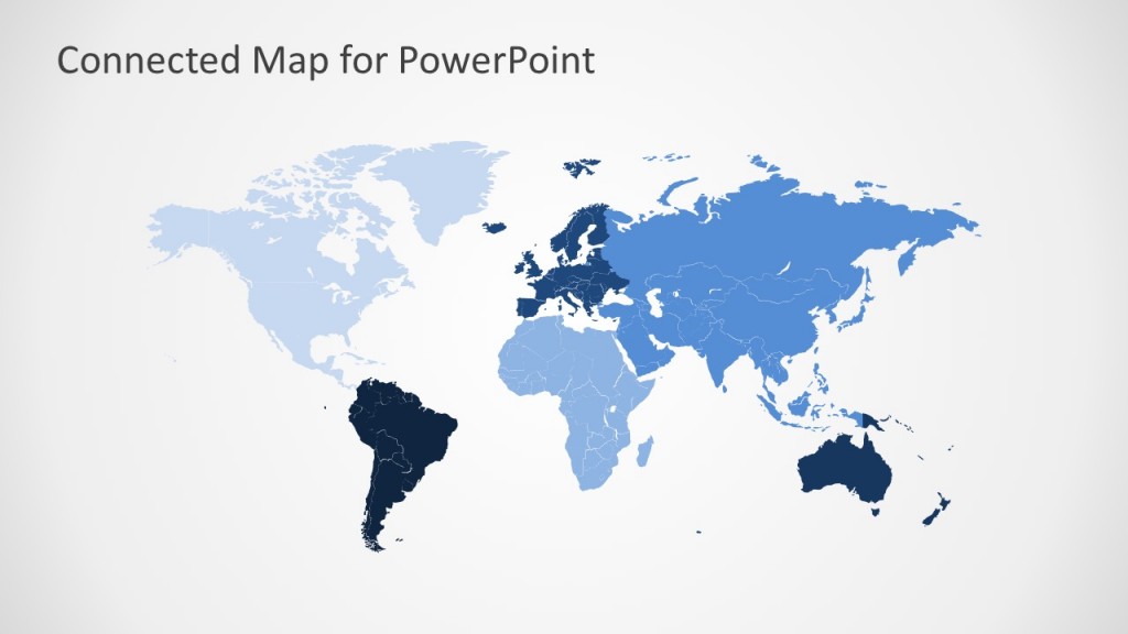 Customize Continents of the World Infographic Map For PowerPoint - SlideModel