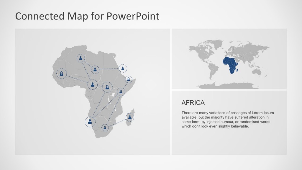 Land Mass Area For African Continent PowerPoint - SlideModel
