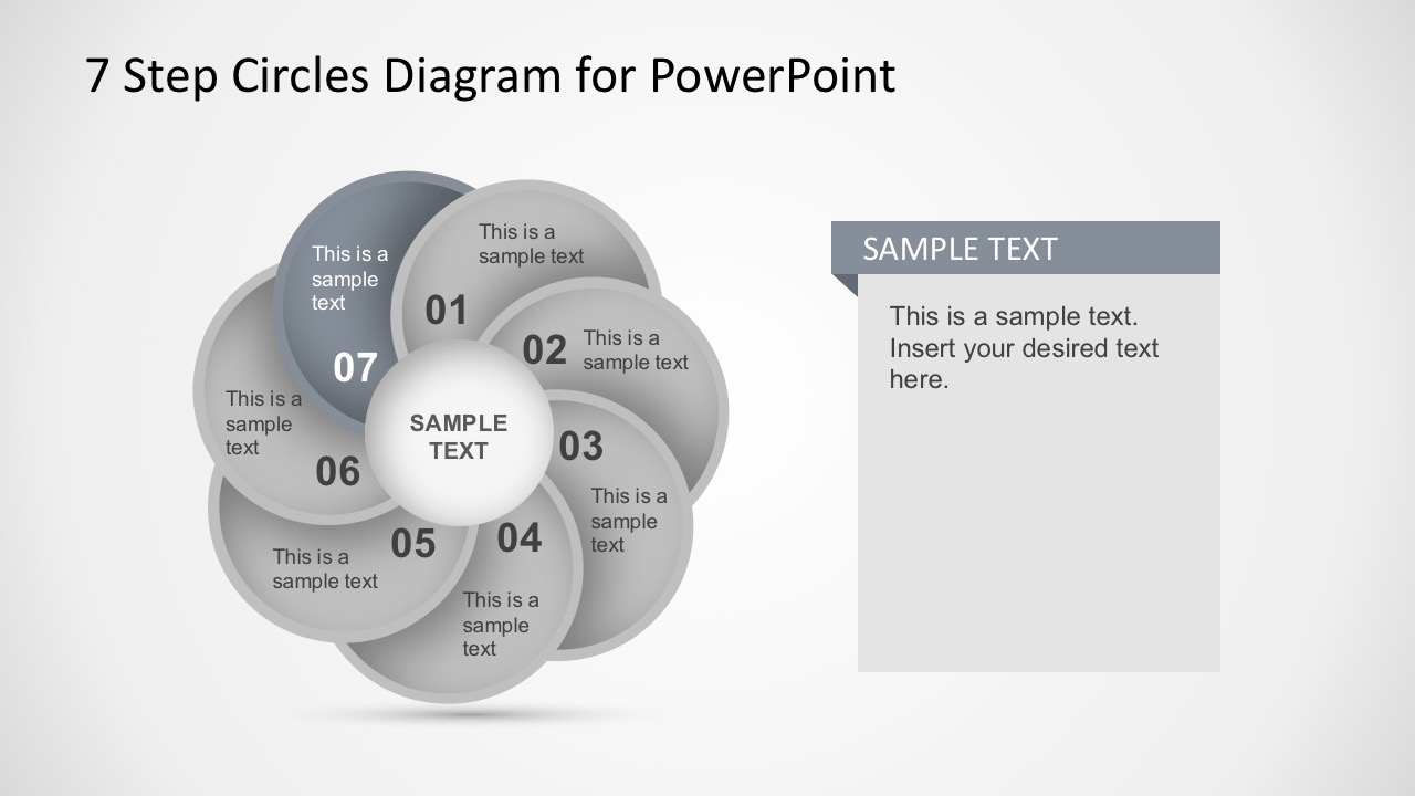 7 Steps Circles PowerPoint Diagram