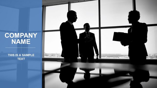 Business Meeting Disclaimer Slide With Silhouette for PowerPoint ...