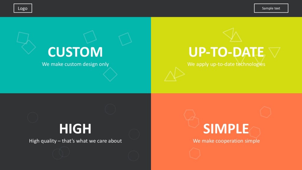Modern Retro Style Slide Design For PowerPoint - SlideModel