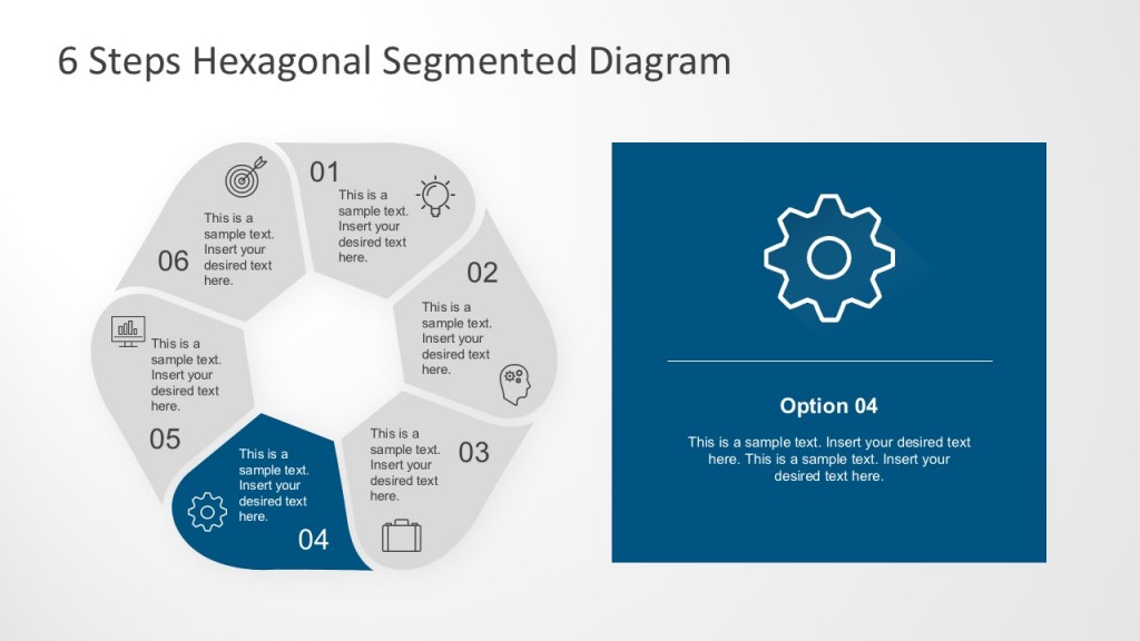 6 Step Flat Cycle Process Diagram For PowerPoint - SlideModel