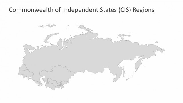 CIS International Organization PowerPoint Maps - SlideModel