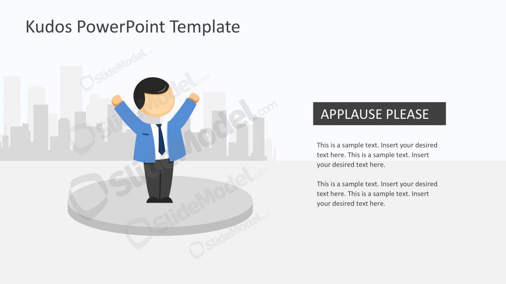 Mike Success Infographics Cartoons - SlideModel