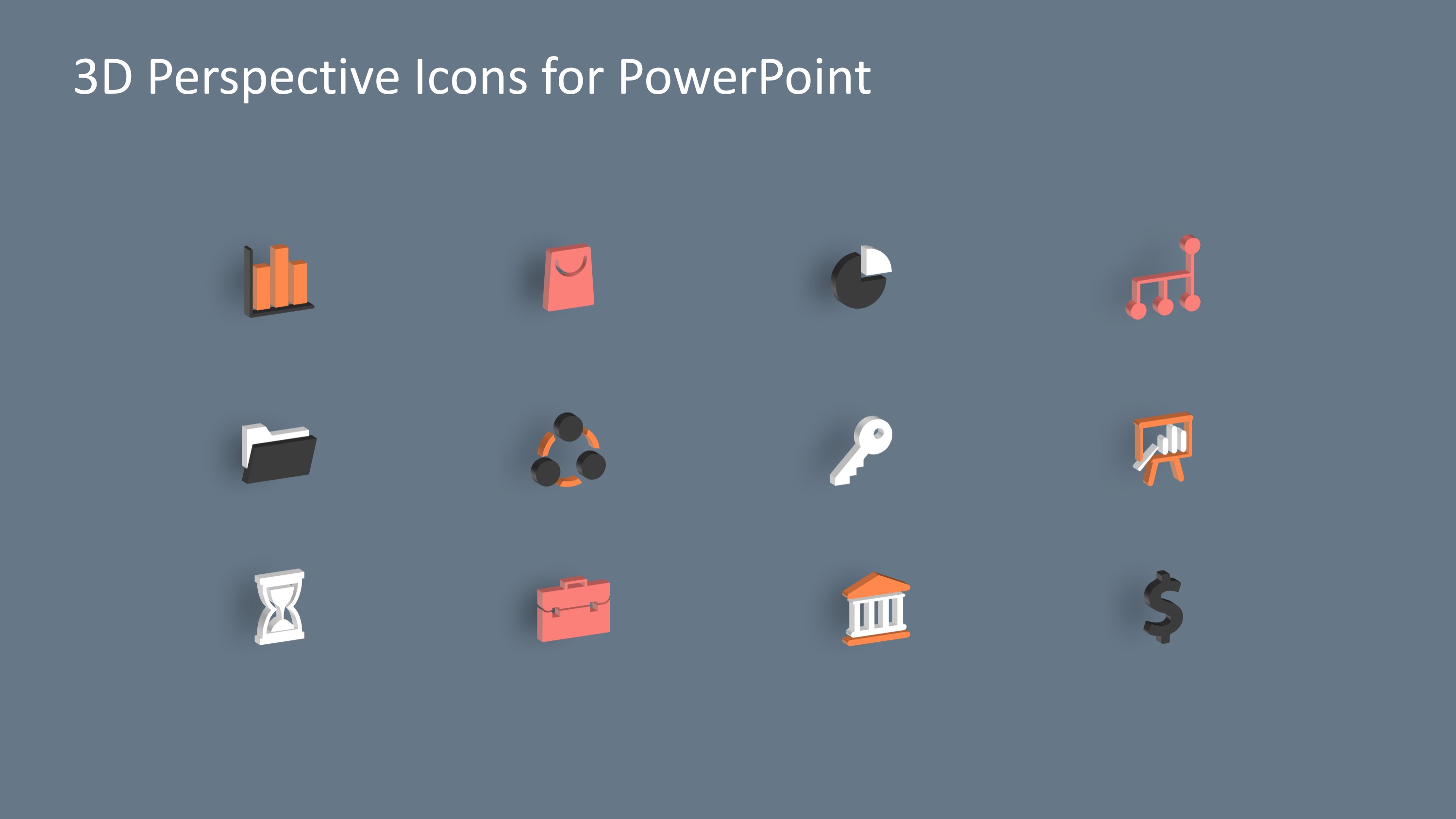 3D Perspective Infographic PowerPoint Icons - SlideModel