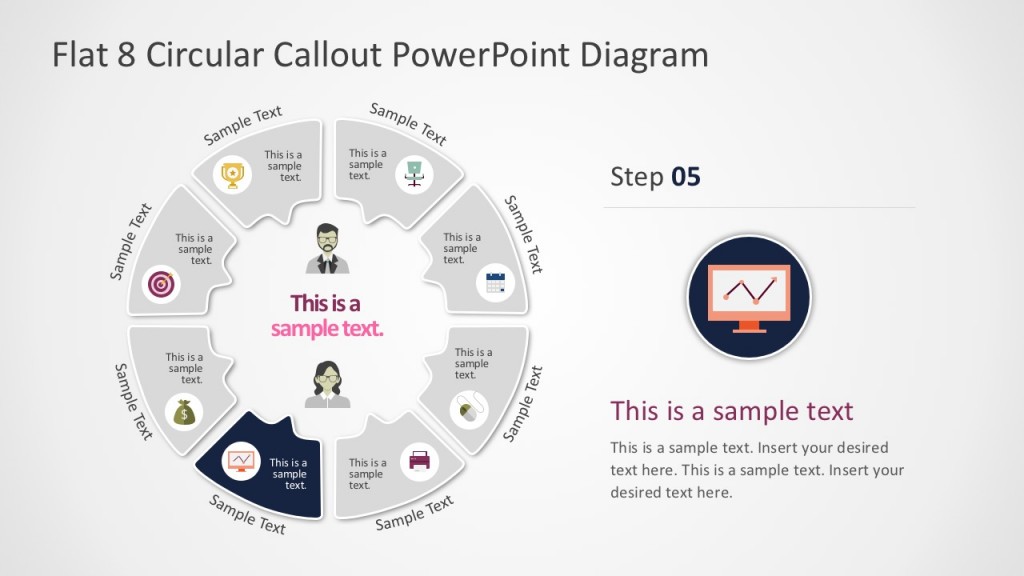 8 Steps Callouts PowerPoint Circular Slides - SlideModel