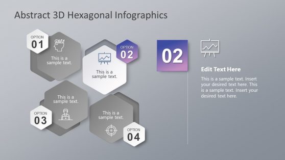 Vector Abstract 3D Options PowerPoint Elements - SlideModel