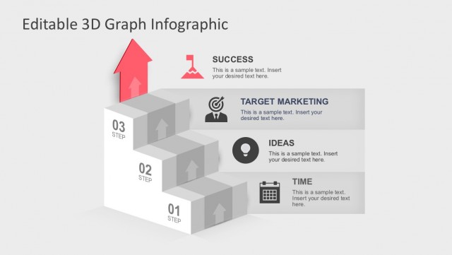 Easy Edit 3D Ladder PowerPoint Vectors Shapes - SlideModel