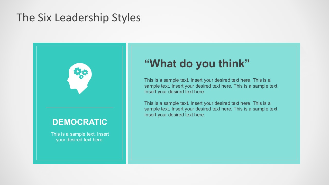 Six Leadership Styles for PowerPoint