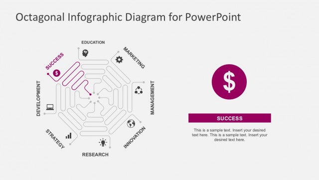 Staged Octagon Diagram Process Flow PowerPoint Slides - SlideModel