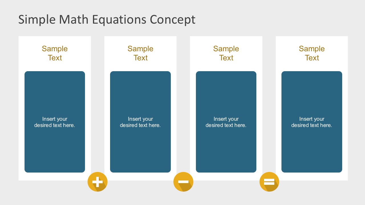 Math Operations Equations PowerPoint - SlideModel