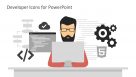 Application and Web Developer Illustration Slide - SlideModel