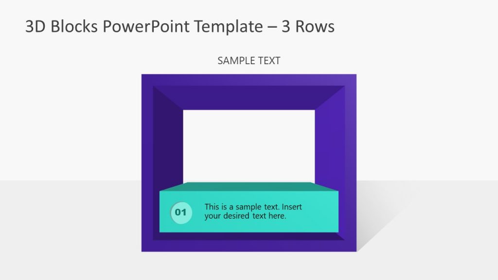 3D Blocks PowerPoint Diagram - SlideModel