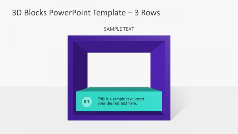 3D Blocks PowerPoint Diagram - SlideModel
