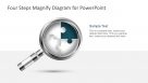 Magnifier Diagram with 4 Steps - SlideModel