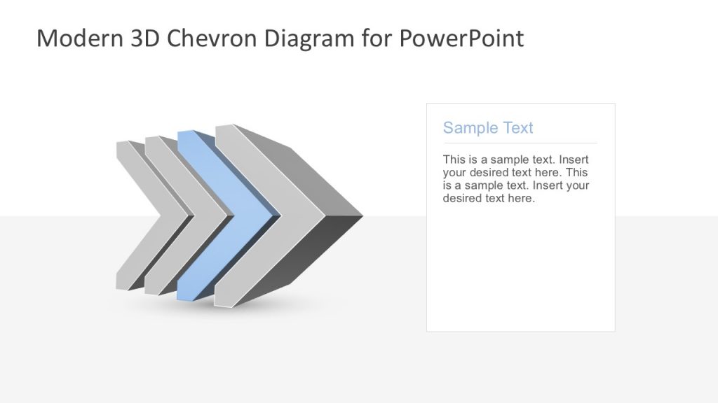 4 Steps 3D Chevron Graphics in PowerPoint - SlideModel