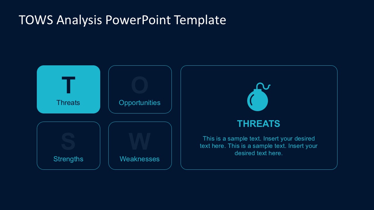 TOWS Analysis PowerPoint Template - SlideModel