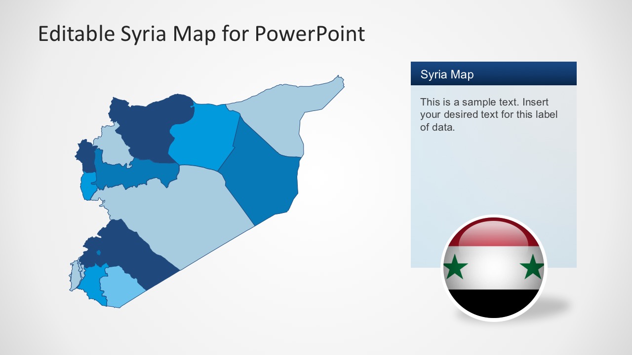 Editable Syria Map PowerPoint Template - SlideModel