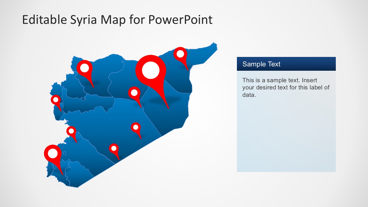 Editable Syria Map PowerPoint Template - SlideModel