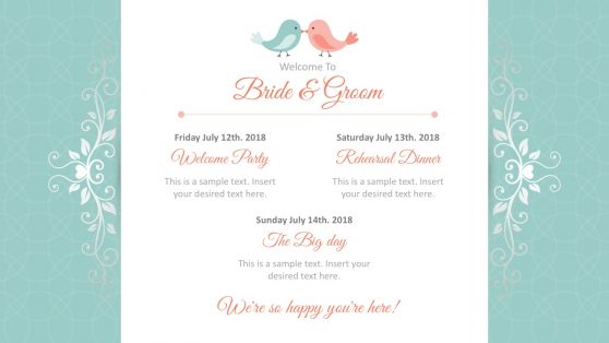 Wedding Invitation PowerPoint Template - SlideModel