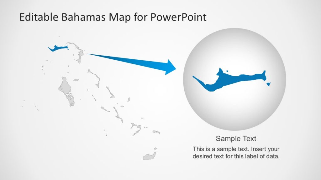 Bahamas Political Map for PowerPoint - SlideModel