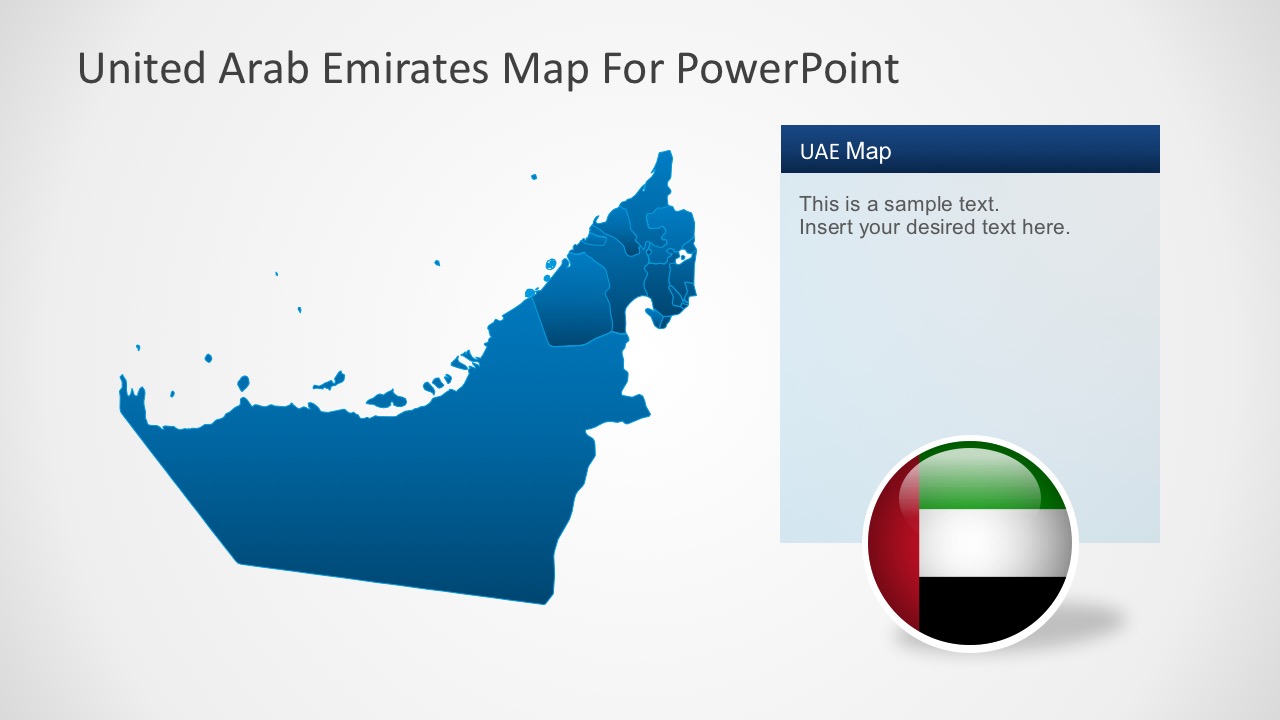 Animated United Arab Emirates PowerPoint Map - SlideModel