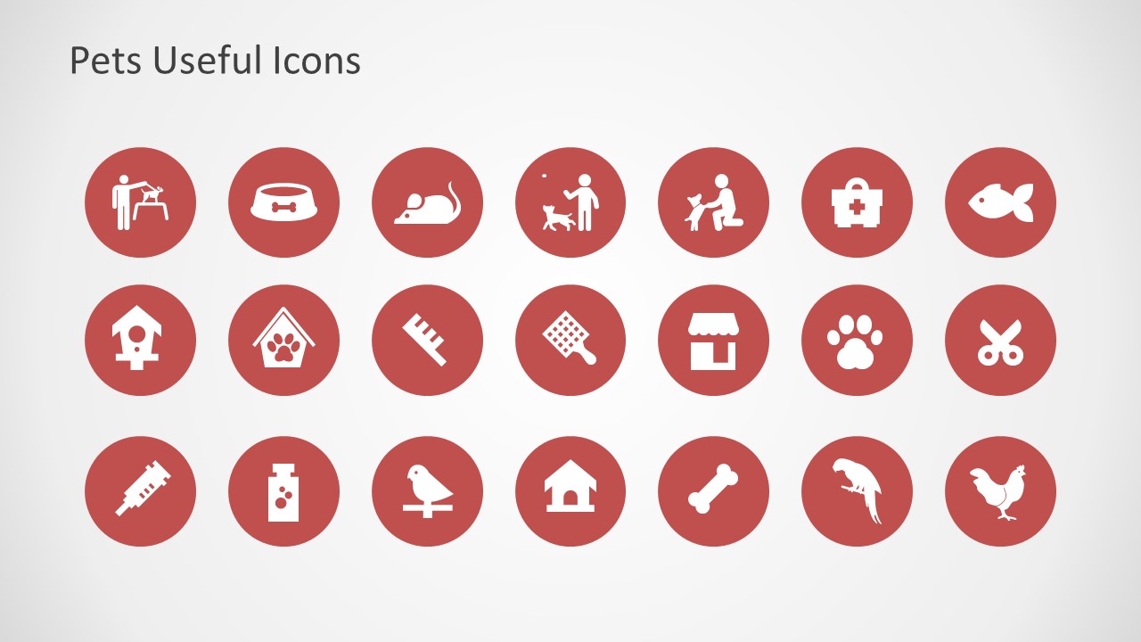 Domestic Pets PowerPoint Shapes - SlideModel