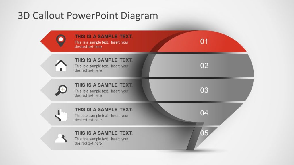 PowerPoint Template of 3D Callout Box - SlideModel