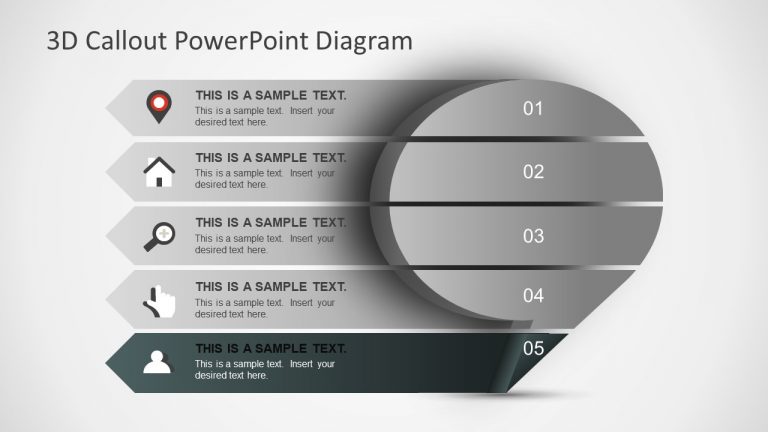Editable PowerPoint 3D Diagram - SlideModel