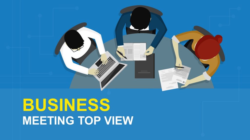 Three Member Business Meeting - SlideModel