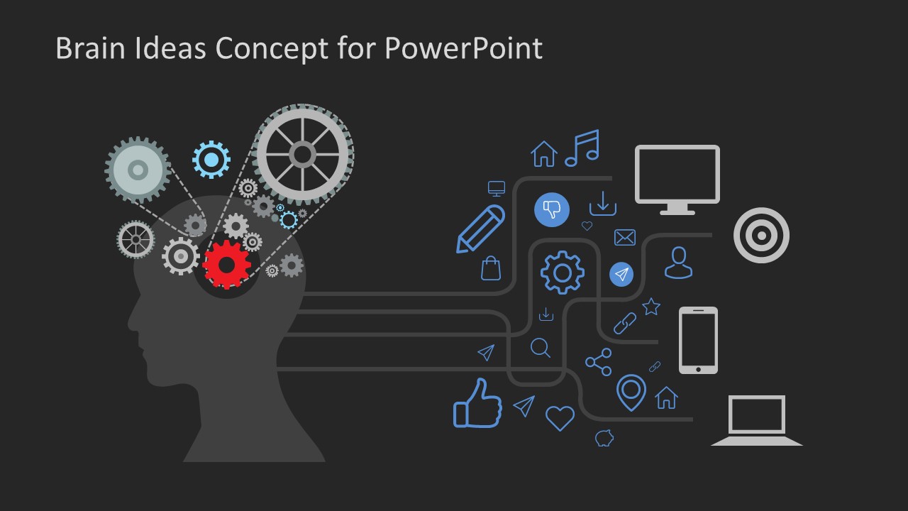 Brain Ideas Concept PowerPoint Shapes - SlideModel