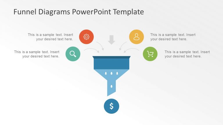 Icons Input in Funnel Diagram Presentation - SlideModel
