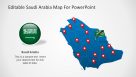 Editable Map of Saudi Arabia in PowerPoint - SlideModel