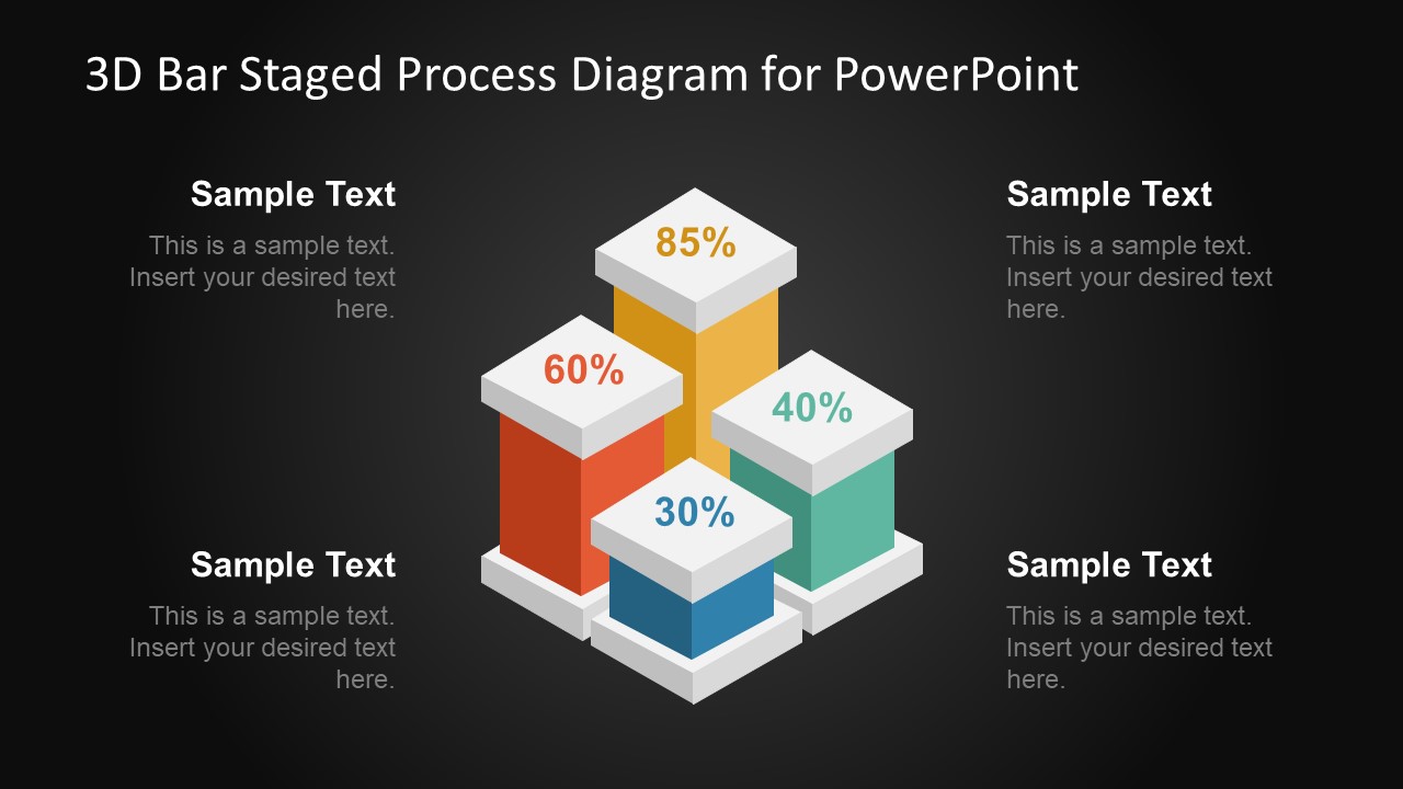 3D Bar Staged Process Diagram for PowerPoint - SlideModel 3D Bar Staged Process Diagram for PowerPoint - SlideModel