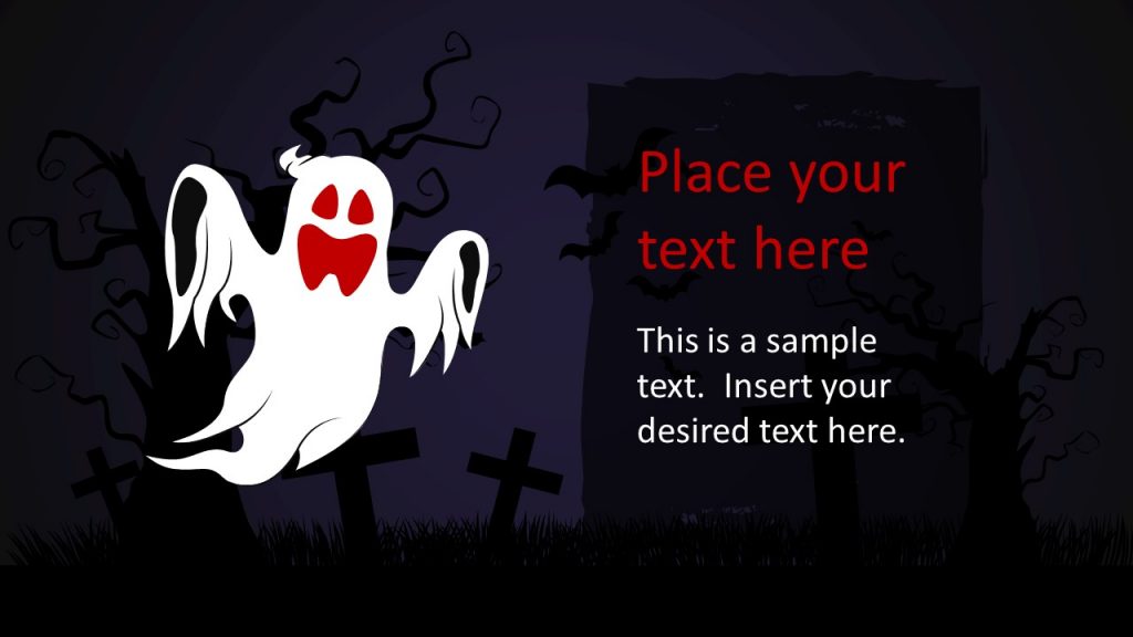 Scary Ghost Slide Halloweeen - SlideModel