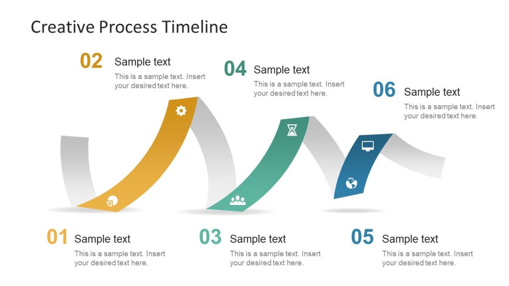 6 Step Creative Process PowerPoint - SlideModel