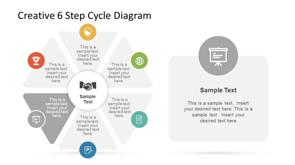 Creative PowerPoint Cycle of 6 Step - SlideModel Creative PowerPoint Cycle of 6 Step - SlideModel