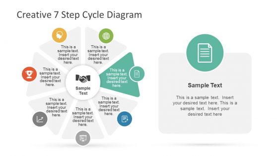 Seven Segment Circular Flow PowerPoint - SlideModel