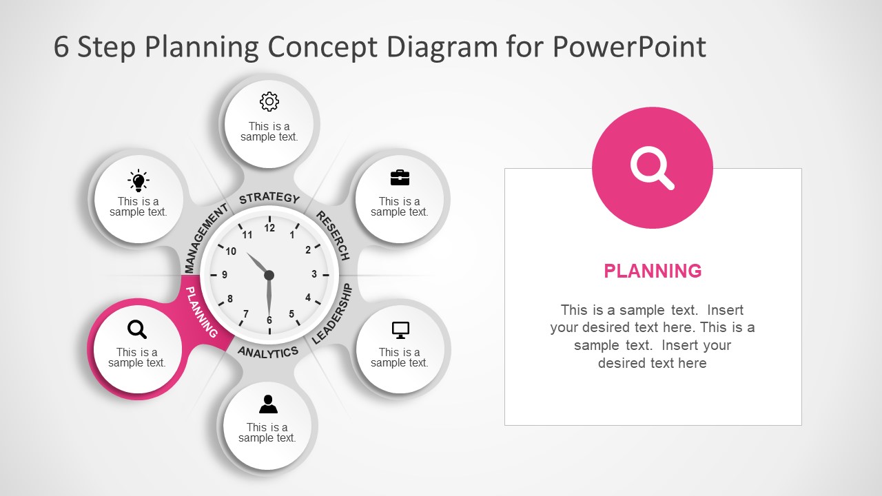 6 Step Cycle Diagram for Planning PowerPoint Template - SlideModel