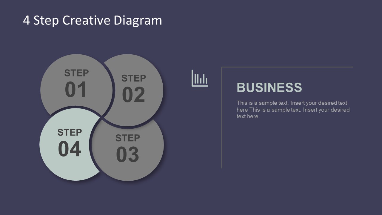 4 Step Creative Diagram Template for PowerPoint - SlideModel