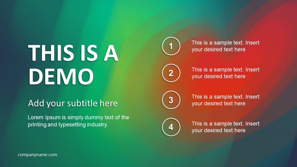 Green Red Blend of Colors in PowerPoint - SlideModel