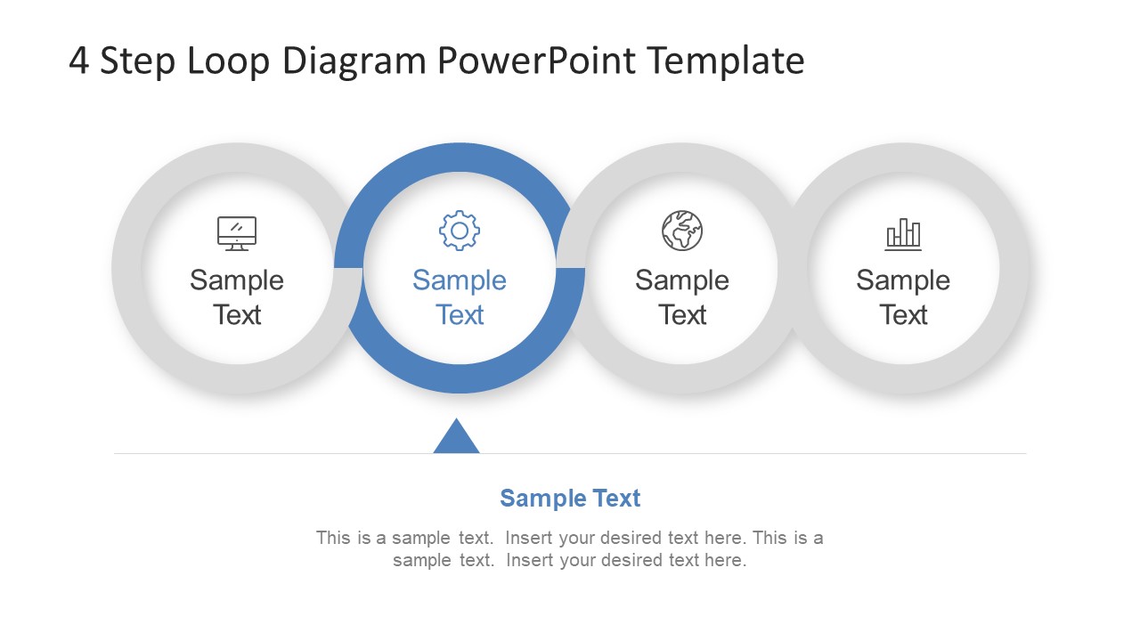 4 Step Loop Diagram PowerPoint Template - SlideModel