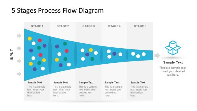 5 Stage Process Flow Diagram Template - SlideModel