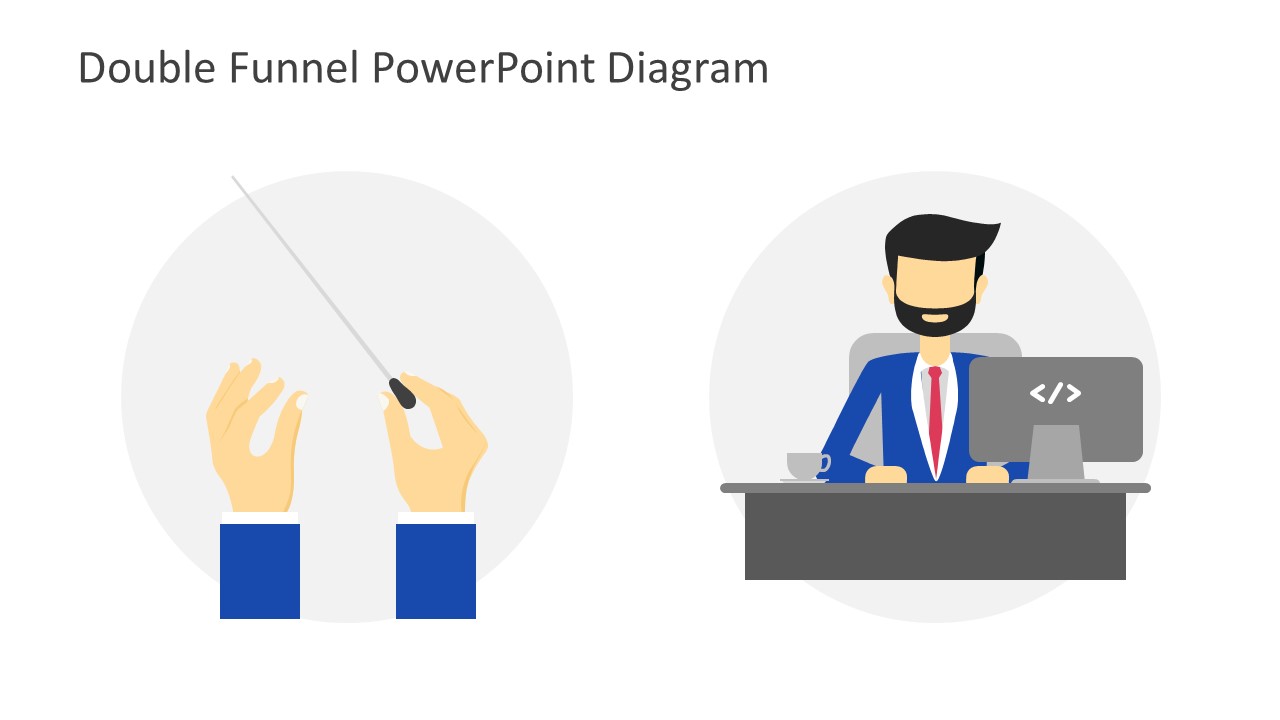 Double Funnel PowerPoint Diagram - SlideModel
