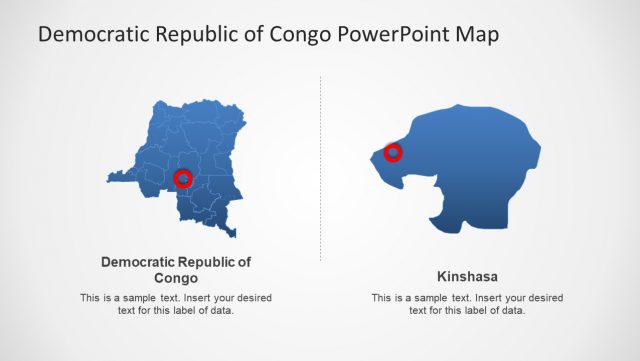 Presentation of Congo Editable Outline Map - SlideModel