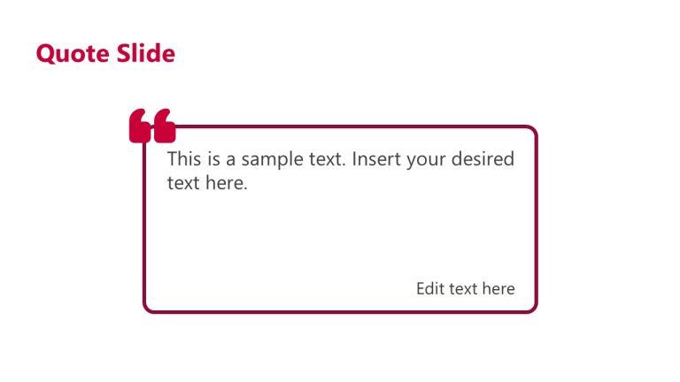 Quote Slide for Business Overview Presentation - SlideModel