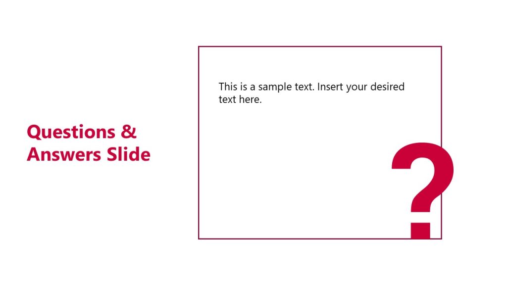 Questions & Answers PPT Slide - SlideModel