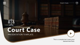 Court Case PowerPoint Template