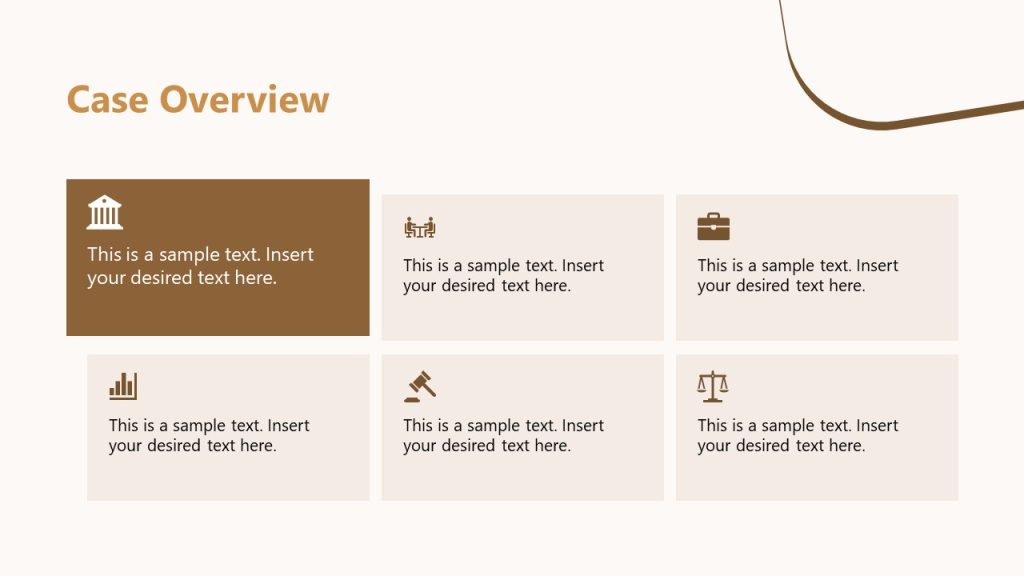 Editable Case Overview Template for PowerPoint - SlideModel