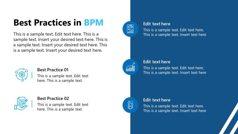 Best Practices Slides in BPM PowerPoint Template - SlideModel